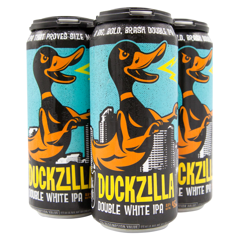 Duck Foot Duckzilla Double White IPA 4pk 16oz Can : Alcohol fast ...