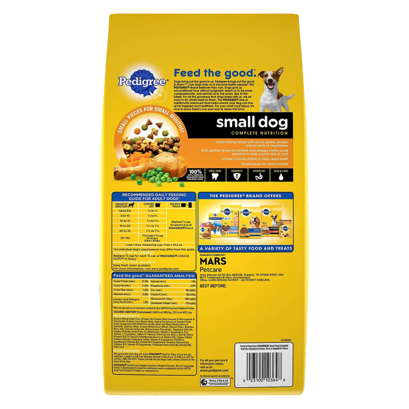 Pedigree Chicken Small Dog 3.5 lb : Pets fast delivery by App or Online