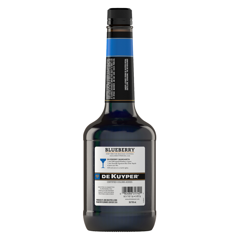 DeKuyper Blueberry Schnapps 750ml : Alcohol fast delivery by App or Online