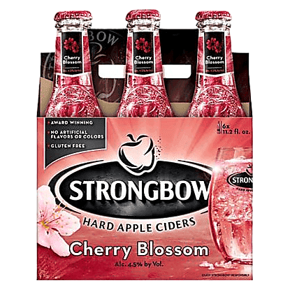 Strongbow Cherry Blossom Cider 6pk 11.2oz Btl : Alcohol fast delivery ...