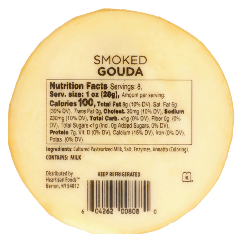 Apple Smoked Gouda Round - 8oz : Grocery fast delivery by App or Online