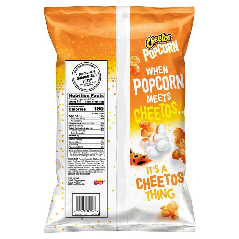 Cheetos Cheese Popcorn 7oz : Snacks fast delivery by App or Online