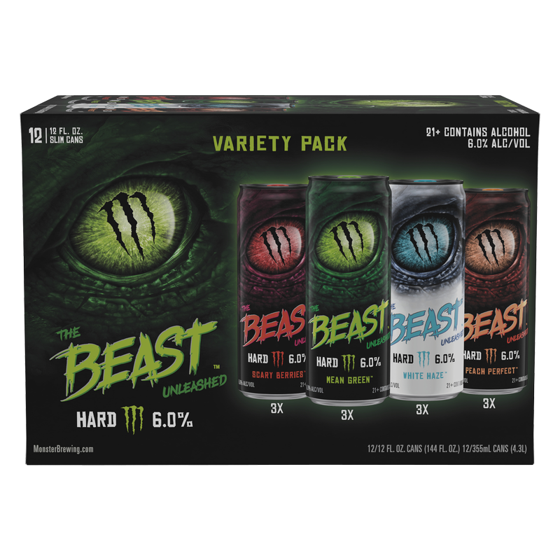 The Beast Unleashed Variety Pack 12pk 12oz Can 6% ABV : Alcohol fast ...