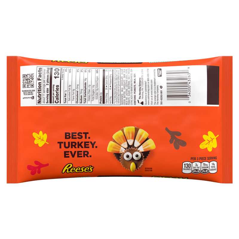 Reese's Fall Peanut Butter Cups Miniatures 9.92oz : Snacks fast ...