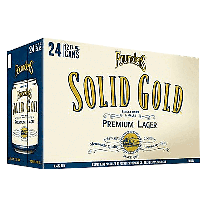 Founders Brewing Solid Gold Premium Lager 24pk 12oz Can : Alcohol fast ...