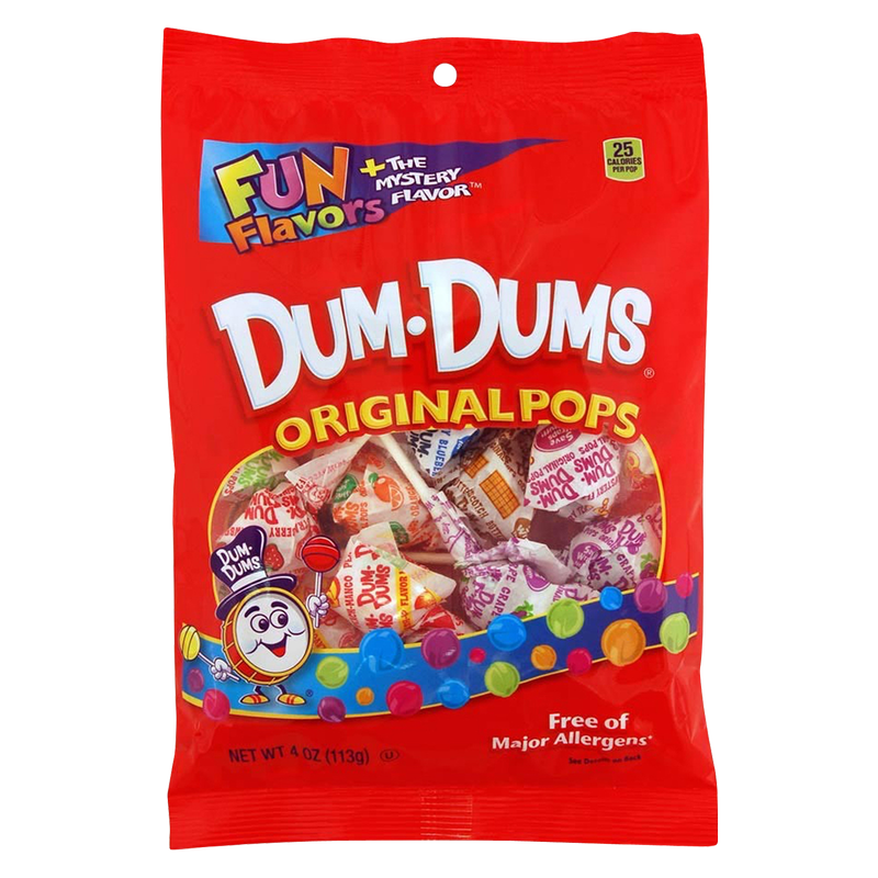 Dum Dums Original Pops 4oz : Snacks fast delivery by App or Online