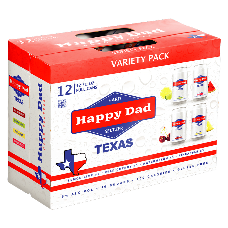 Happy Dad Texas Variety 12pk 12oz Can 5% ABV : Alcohol fast delivery by ...