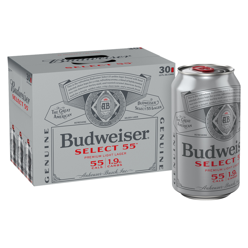 Budweiser Select 55 30pk 12oz Can : Alcohol fast delivery by App or Online
