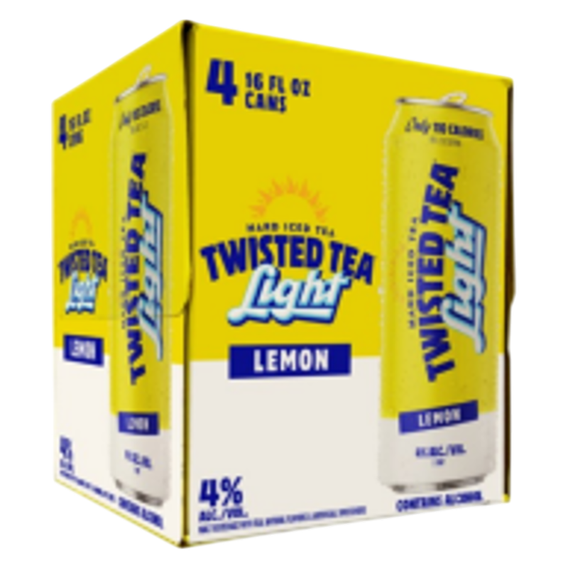 Twisted Tea Light 4pk 16oz Can 4% ABV - Delivered In As Fast As 15 ...