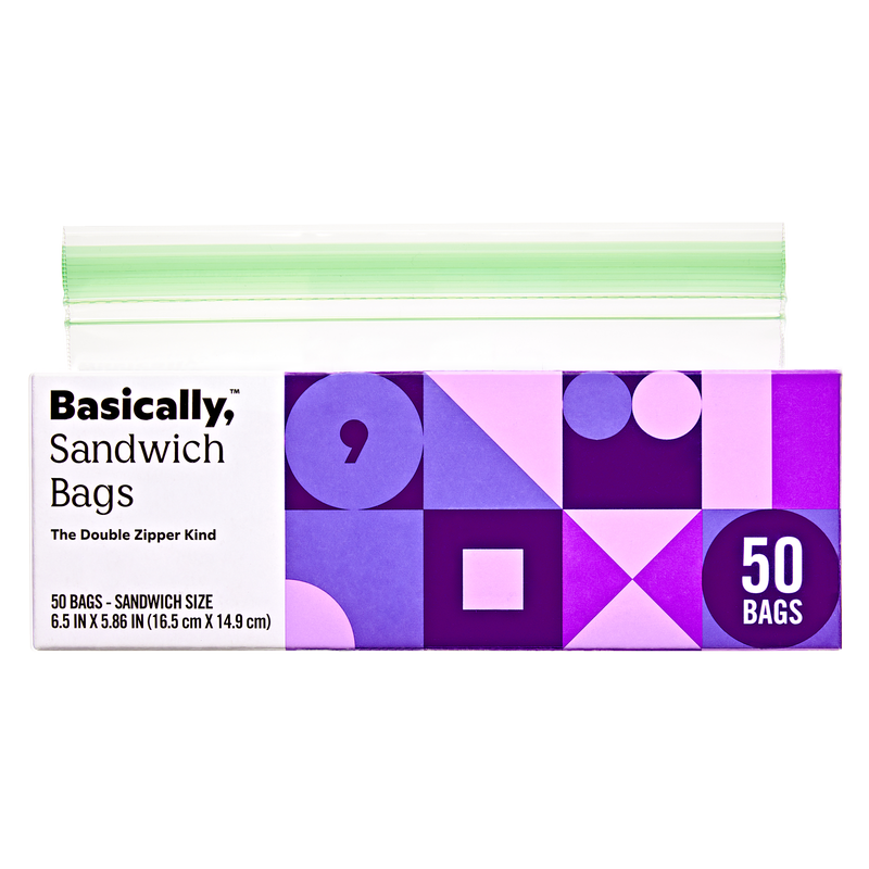 Basically, Sandwich Bags 50ct - Delivered In As Fast As 15 Minutes