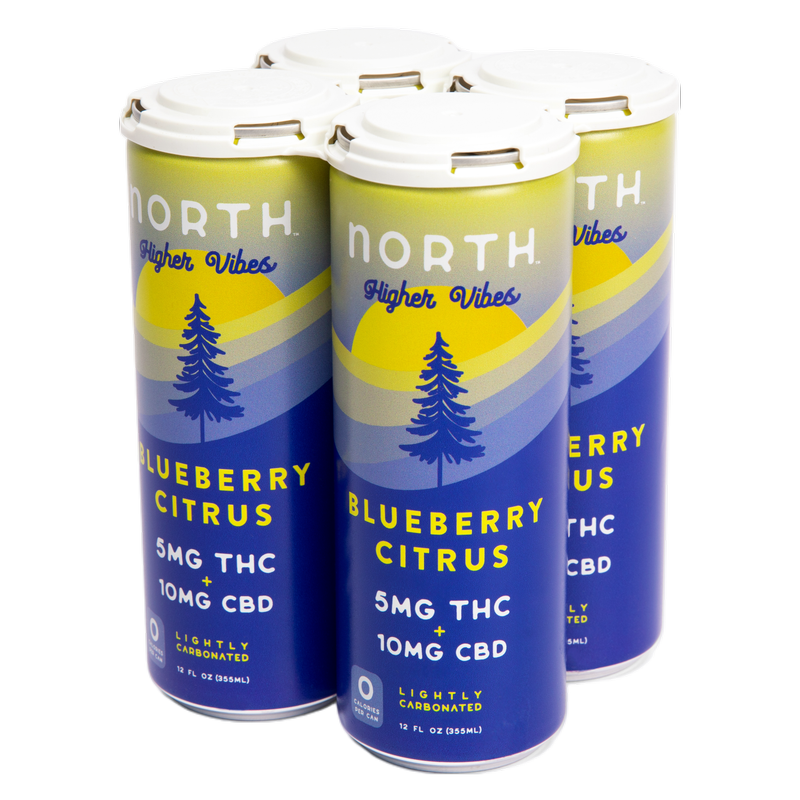 Higher Vibes 5mg THC Blueberry Citrus Seltzer 4pk 12oz Can - Delivered ...