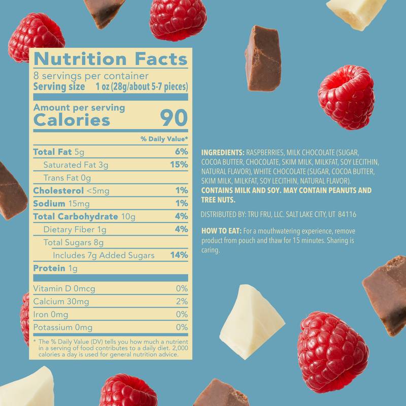 Tru Fru Natures Raspberries Hyper Chilled in White & Milk Chocolate - Delivered In As Fast As 15 ...