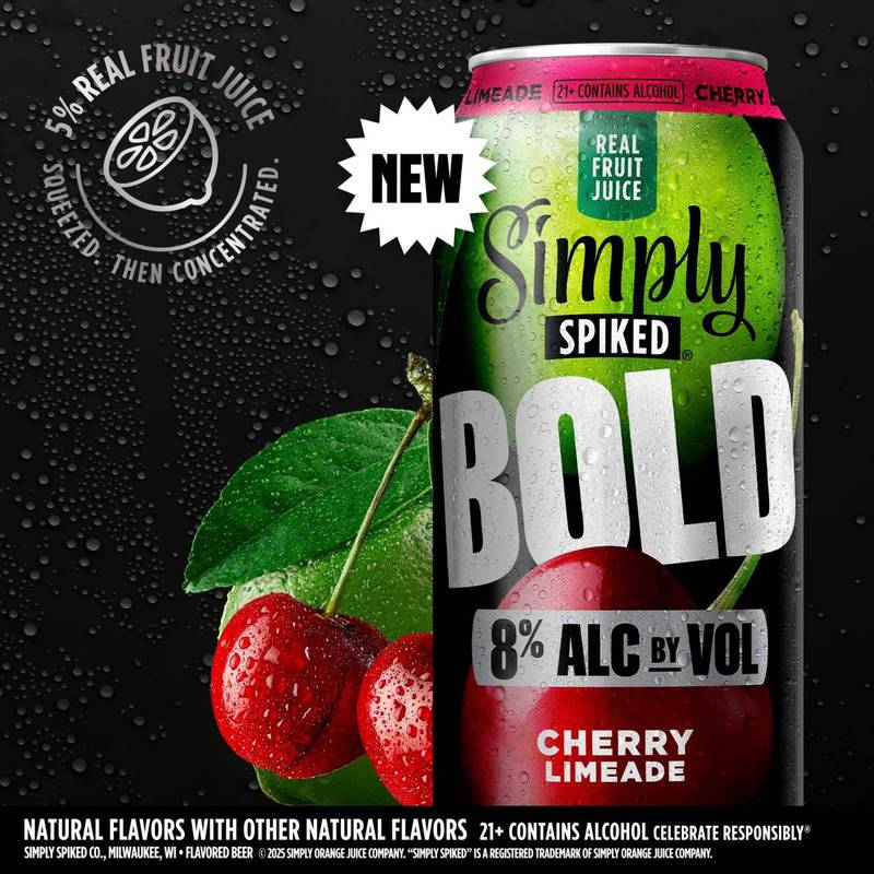 Simply Spiked Bold Spiked Cherry Limeade 24oz Can - Delivered In As ...