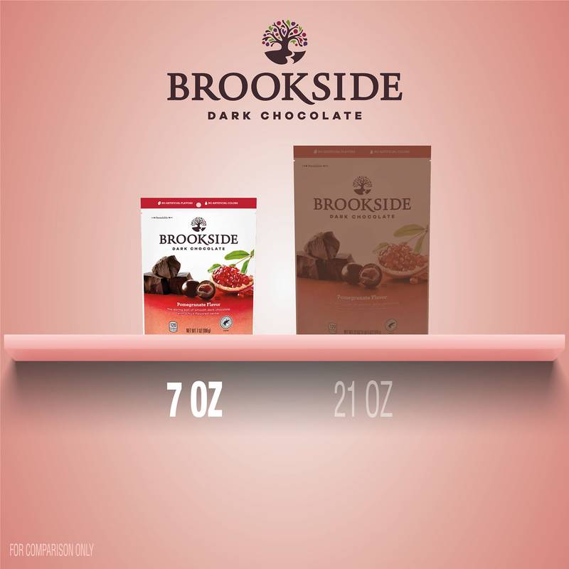 Brookside Dark Chocolate Pomegranate Flavor, 7oz - Delivered In As Fast ...