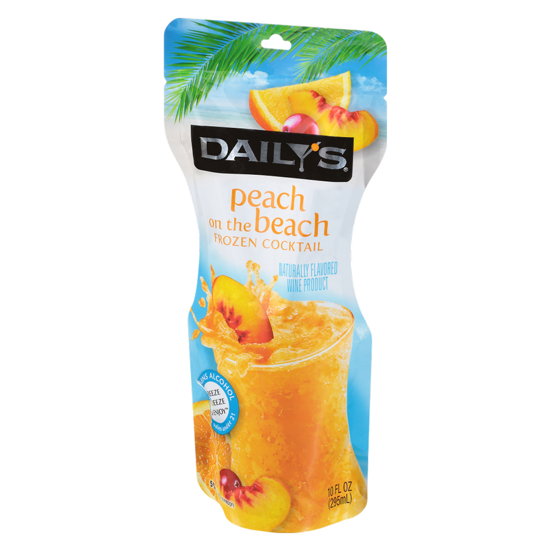 Dailys Frozen Peach On The Beach Daiquiri 10oz Pouch - Delivered In As ...