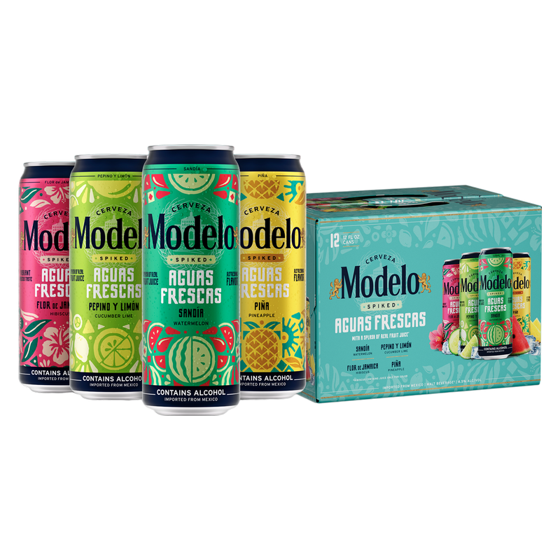 Modelo Spiked Aguas Frescas Variety Pack 12pk 12oz Can 4.5% ABV ...