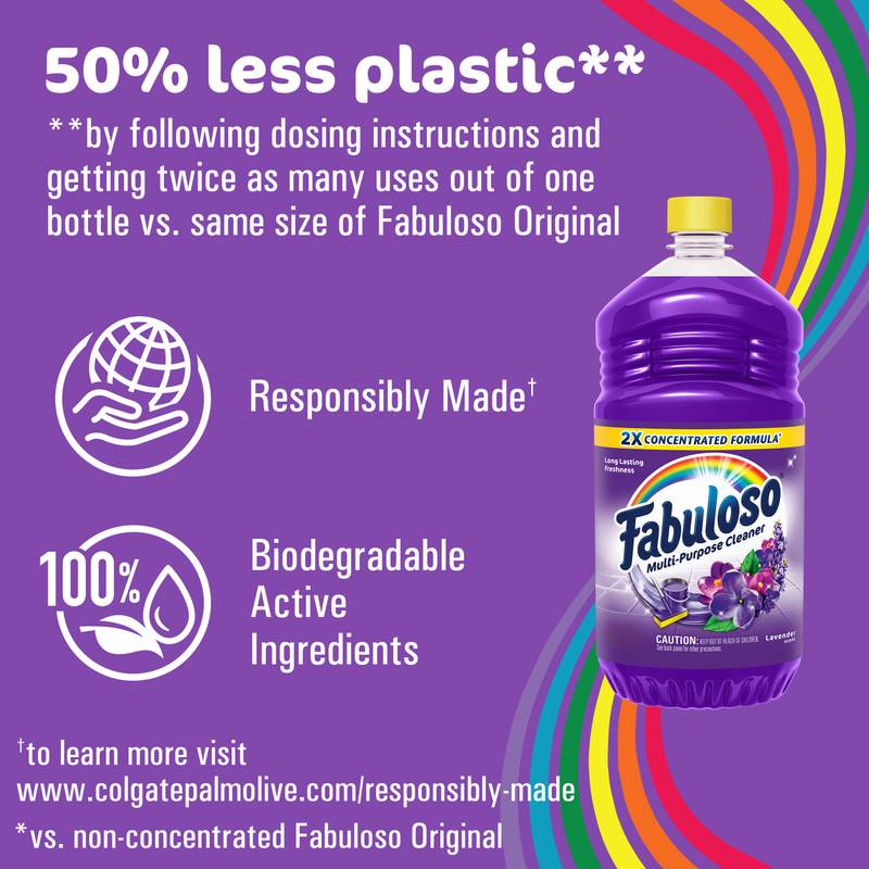 Fabuloso Multi-Purpose Cleaner, Lavender Scent, 33.8oz - Delivered In ...
