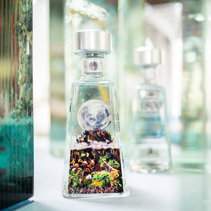 1800 Essential Artist 11 with Dustin Yellin Tequila Blanco 750ml (80 ...