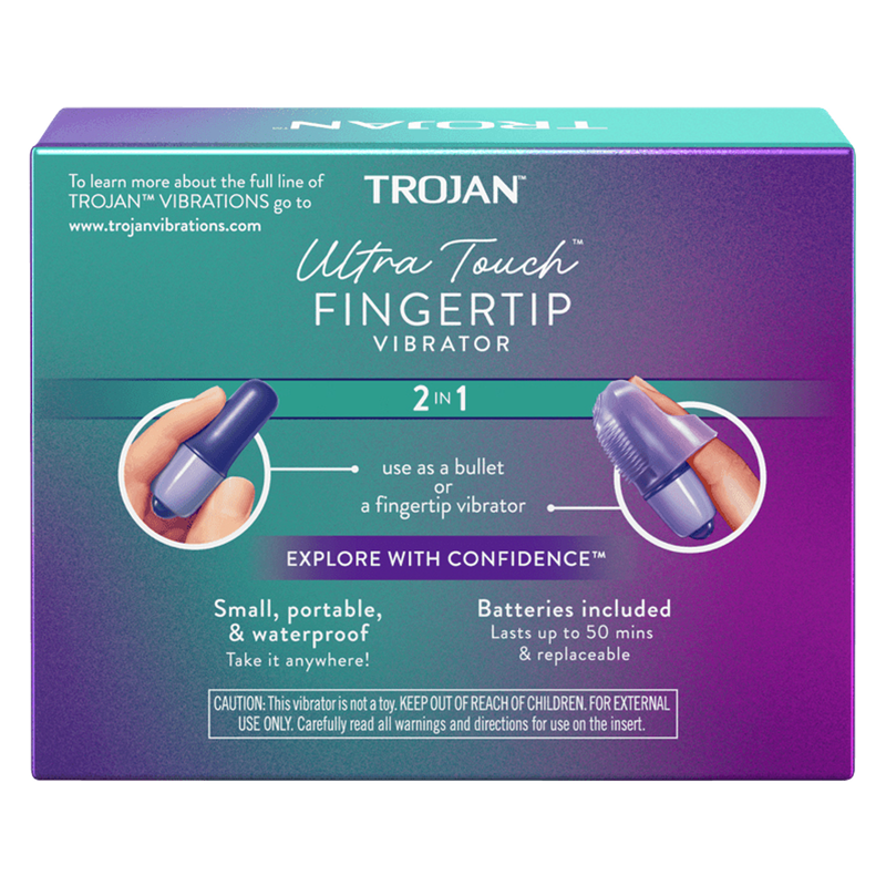 Trojan Vibrations Vibrating Fingertip Personal Massager - Delivered In ...