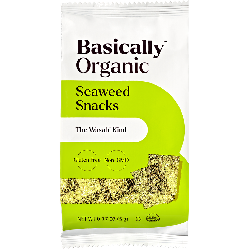 Basically Organic Wasabi Seaweed Snacks, 3 pack - Delivered In As Fast ...