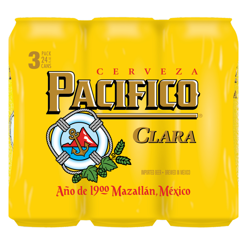 Pacifico 3pk 24oz Can 4.4% ABV - Delivered In As Fast As 15 Minutes ...
