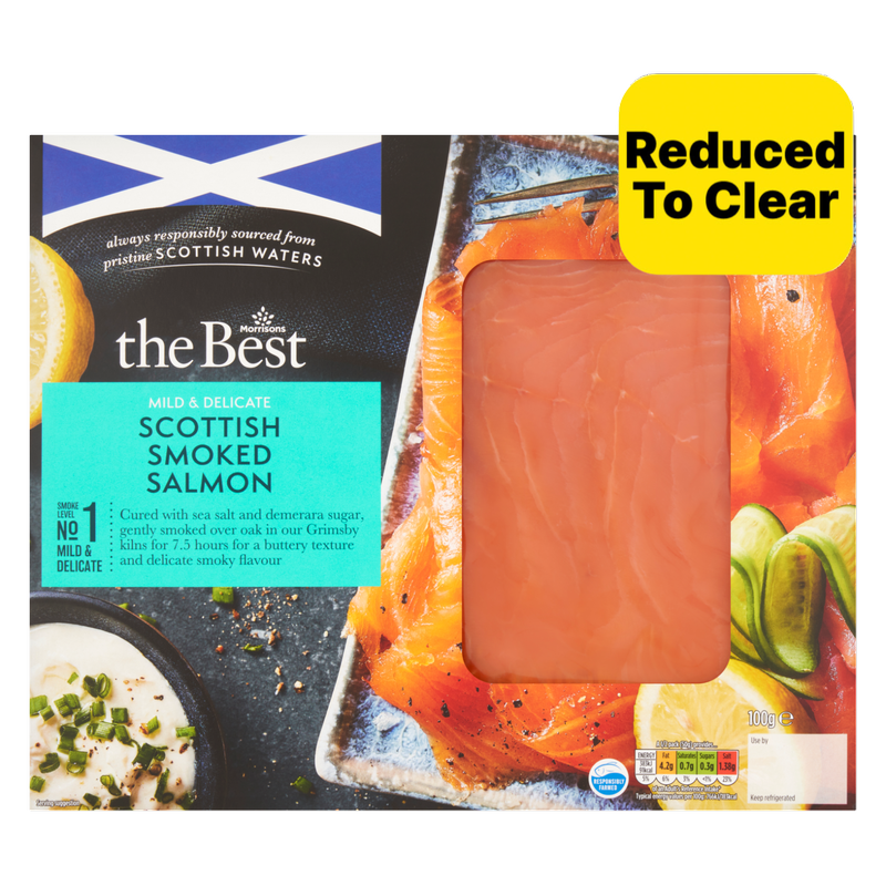 Morrisons The Best Mild Smoked Salmon, 100g : Meat & Fish fast delivery ...