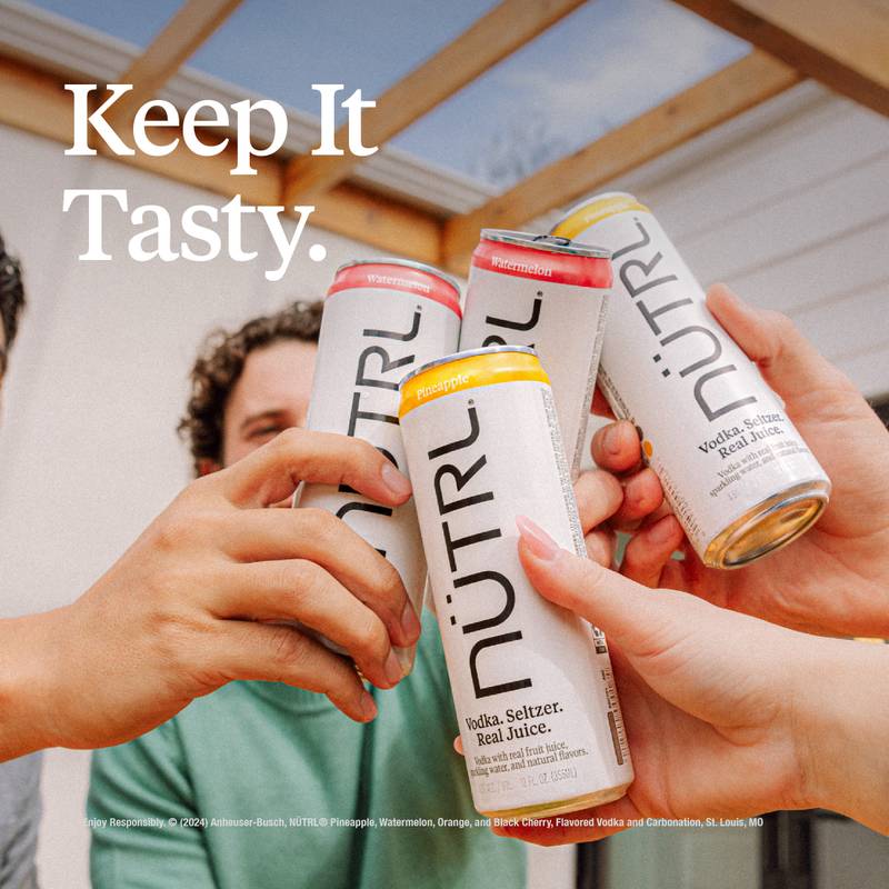 NUTRL Real Juice Vodka Hard Seltzer Variety Pack 8pk 12oz Cans 4.5% ABV ...