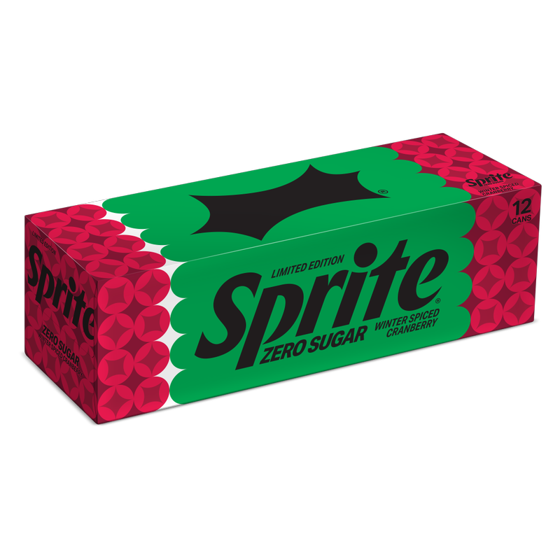 Sprite Winter Spiced Cranberry Zero Sugar 12pk 12oz Can - Delivered In ...