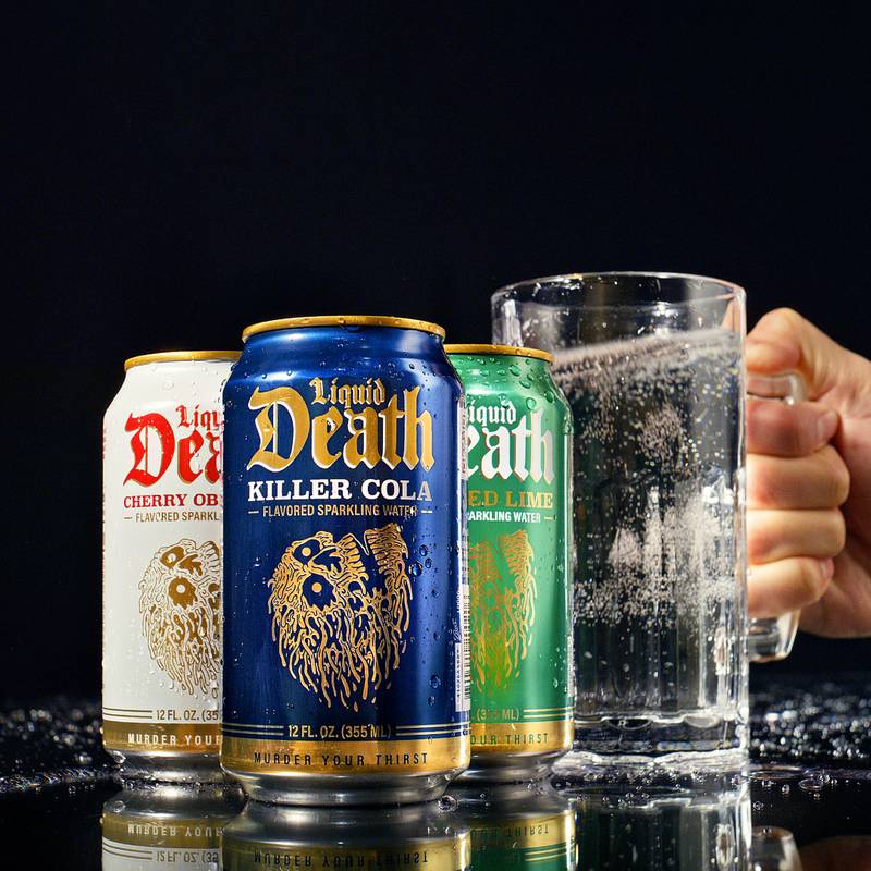 Liquid Death Doctor Death Sparkling Water 6pk 12oz Can - Delivered In ...