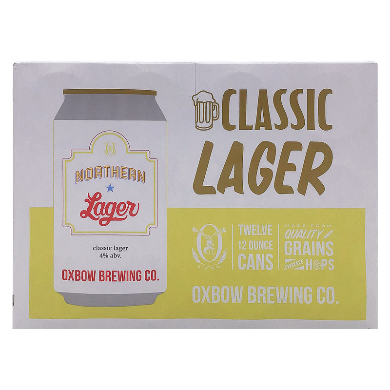 Oxbow Brewing Northern Lager 12Pk 12Oz Can 5% Abv - Delivered In As ...