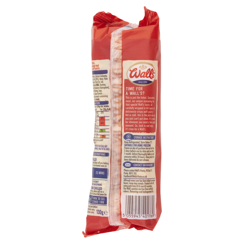 Wall's Jumbo Sausage Roll, 130g : Quick Meals fast delivery by App or ...