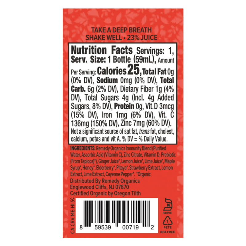 Remedy Organics Wellness Shot Protect 12pk 2oz Bottle- XL - Delivered ...