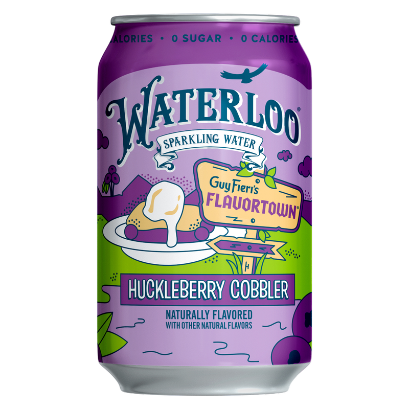 Waterloo Huckleberry Cobbler Sparkling Water 12pk 12oz Can - Delivered ...