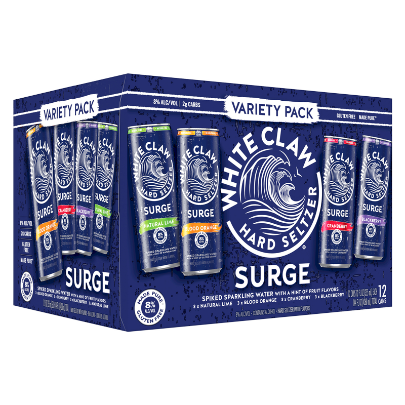 White Claw Surge #1 Variety 12pk 12oz Can 8% ABV - Delivered In As Fast ...