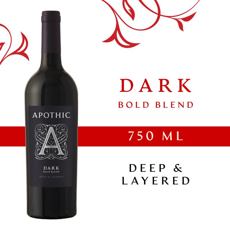Apothic Dark Red Blend 750ml - Delivered In As Fast As 15 Minutes | Gopuff