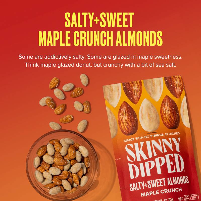 SkinnyDipped Maple Crunch Almonds, 4oz - Delivered In As Fast As 15 ...