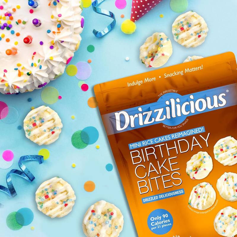 Drizzilicious Birthday Cake Drizzled Mini Rice Cake, 4oz - Delivered In ...