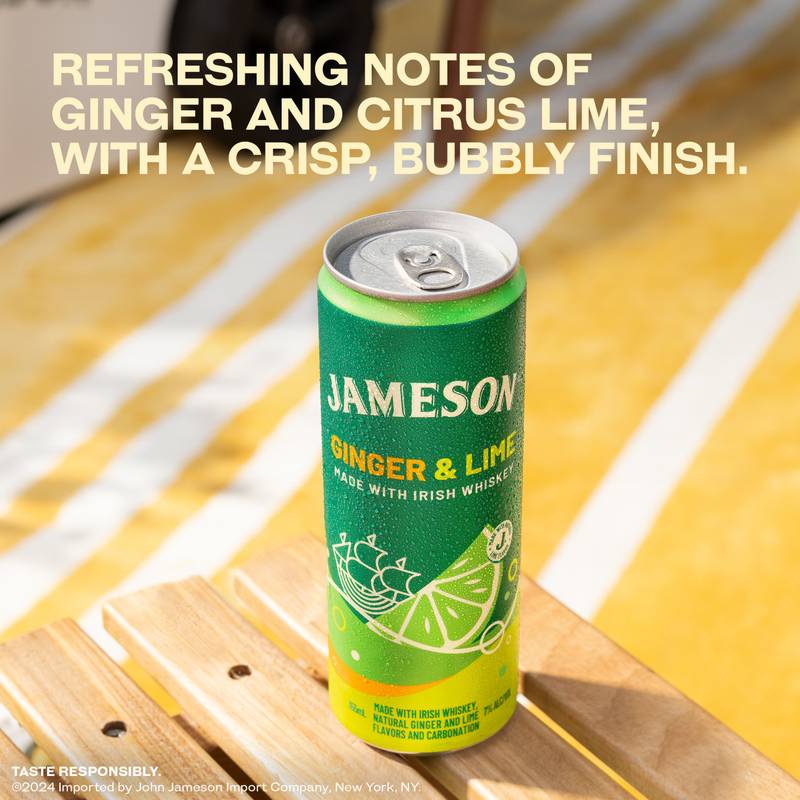 Jameson Ginger & Lime Cocktail 4pk 12oz Cans 6% ABV - Delivered In As ...