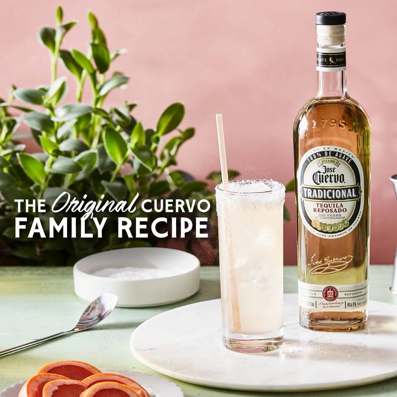 Jose Cuervo Tradicional Reposado with Shaker Tequila 750ml (80 Proof ...