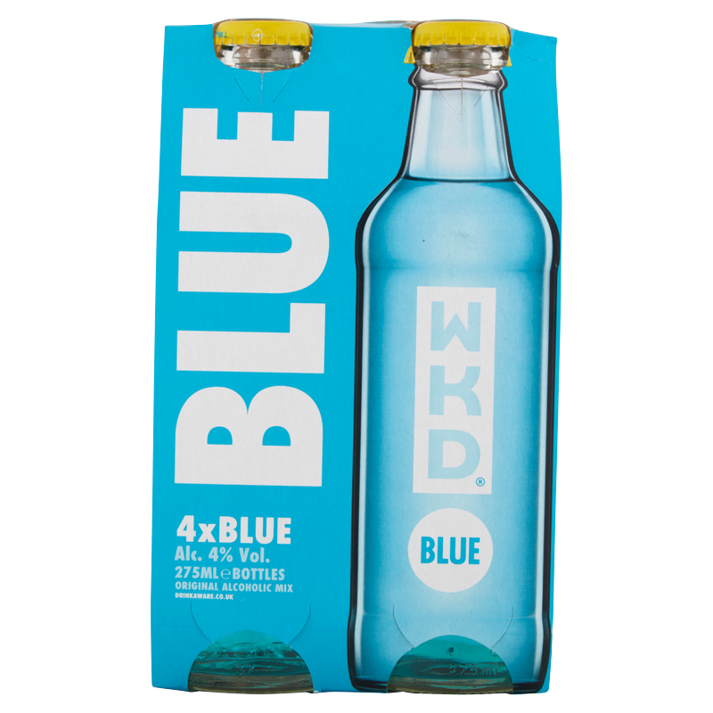 WKD Blue, 4 x 275ml : Alcohol fast delivery by App or Online