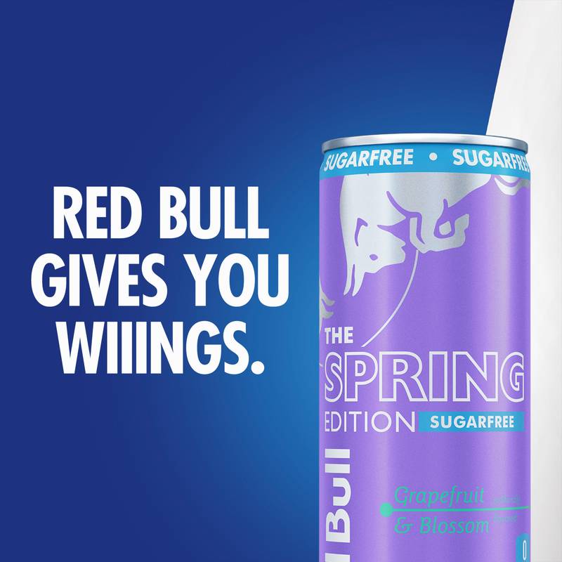 Red Bull Sugar Free The Spring Edition Grapefruit & Blossom Energy ...