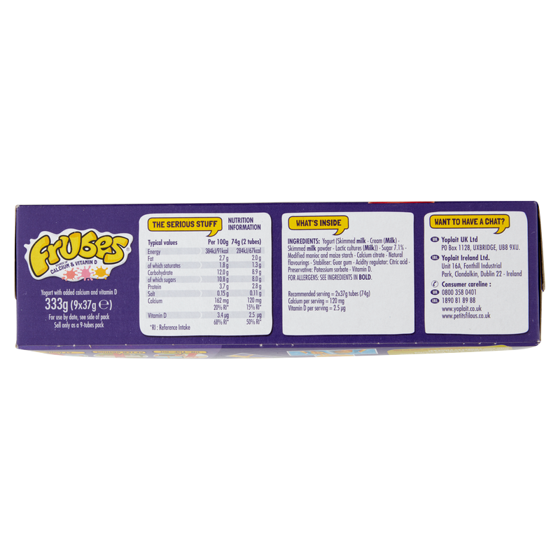 Frubes Strawberry, Peach & Red Berry, 9 x 37g : Eggs & Dairy fast ...