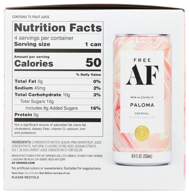 FREE AF Paloma 4pk 8.4oz Can - Delivered In As Fast As 15 Minutes ...