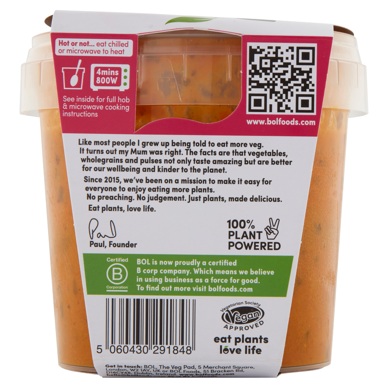 BOL Coconut Tumeric Daal One Pot Meal, 450g : Quick Meals fast delivery ...