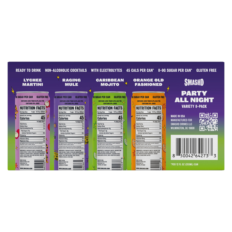 Smashd Party All Night Variety Pack 8pk 12oz Cans - Delivered In As ...