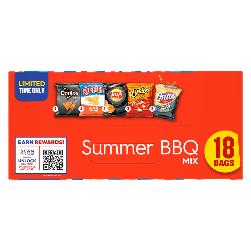 Frito Lay Snacks Summer BBQ Mix Variety 18ct - Delivered In As Fast As ...