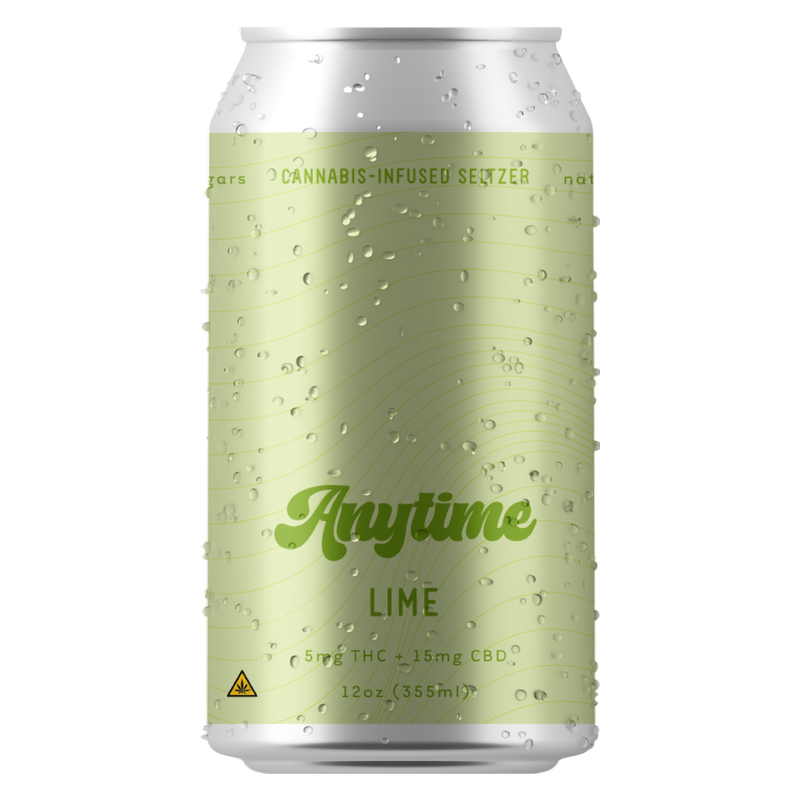 Anytime 5mg THC Lime Seltzer 12oz Can - Delivered In As Fast As 15 ...