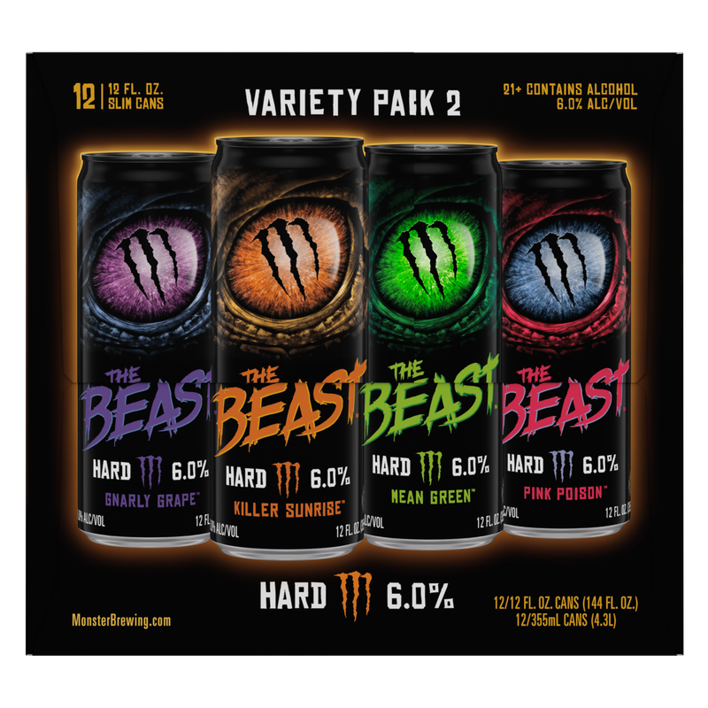 The Beast Unleashed Variety Pack #2 12pk 12oz Can 6% ABV - Delivered In ...