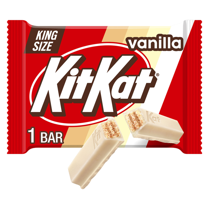 KIT KAT Crisp Wafers In Vanilla Flavored Creme King Size Bar, 3 oz ...