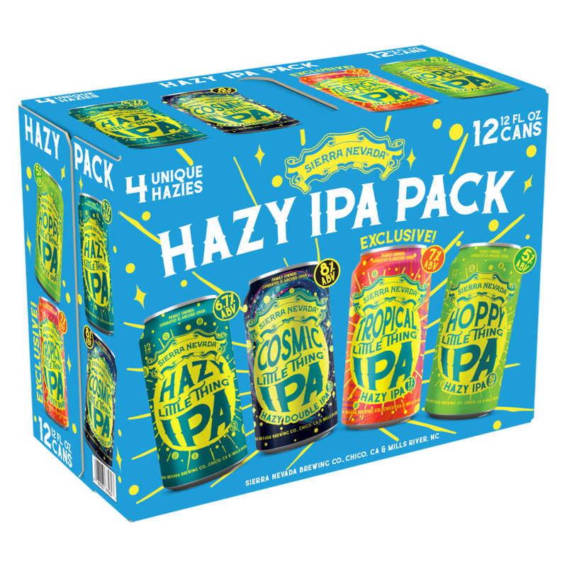 Sierra Nevada Hazy IPA Variety Pack 12pk 12oz Can 6.7% ABV - Delivered ...